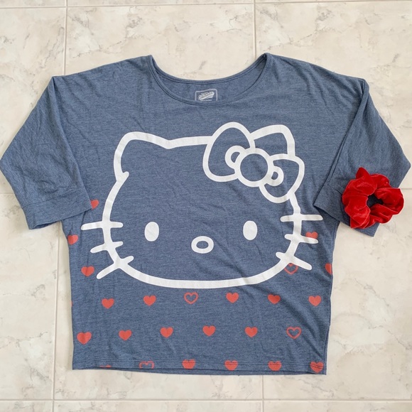 Old Navy | Shirts & Tops | Hello Kitty Collectible Navy Graphic Tee ...